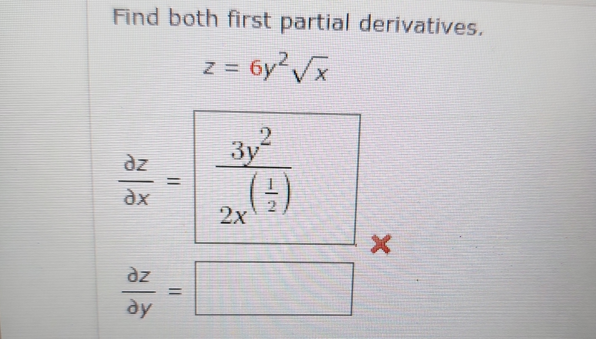 Solved Find both first partial | Chegg.com
