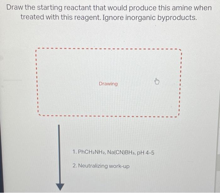 Solved Draw the starting reactant that would produce this | Chegg.com