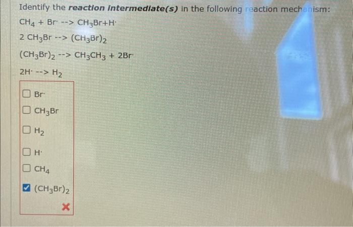 Solved Identify the reaction intermediate(s) in the | Chegg.com
