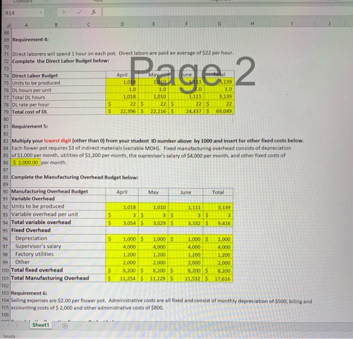 Solved Home Insert Draw Page Layout Formulas Data Review | Chegg.com