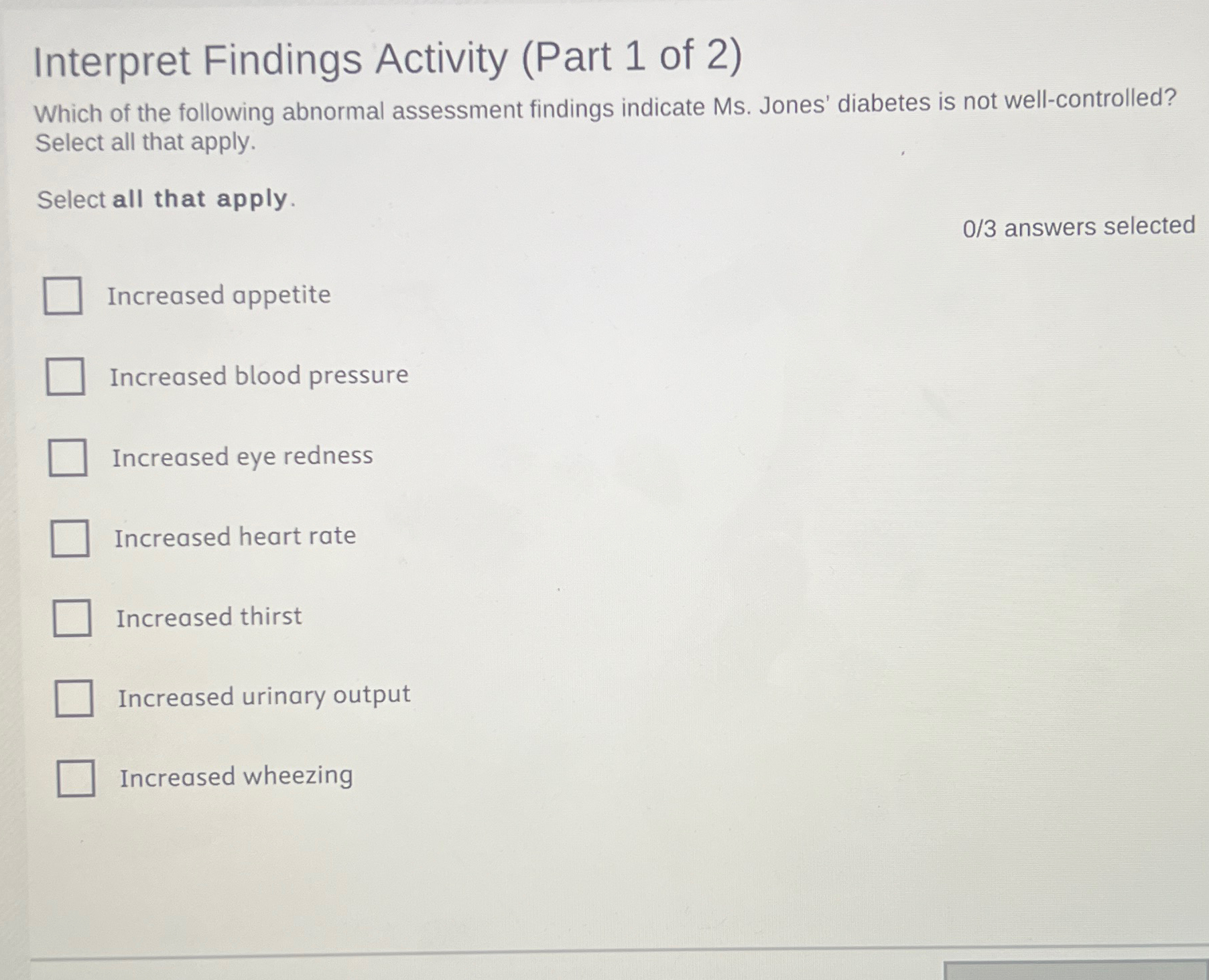 Solved Interpret Findings Activity (Part 1 ﻿of 2)Which of | Chegg.com