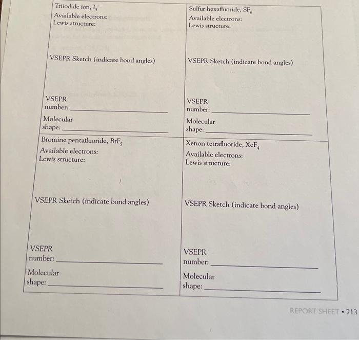 Solved Triiodide ion, I3− Available electrons: Lewis | Chegg.com