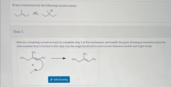 Solved Draw a mechanism for the following transformation: | Chegg.com