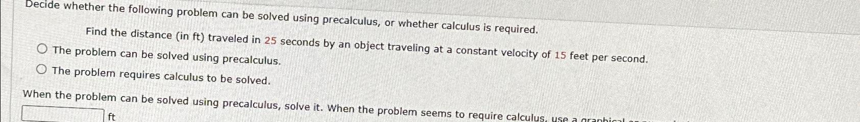 Solved Decide whether the following problem can be solved | Chegg.com