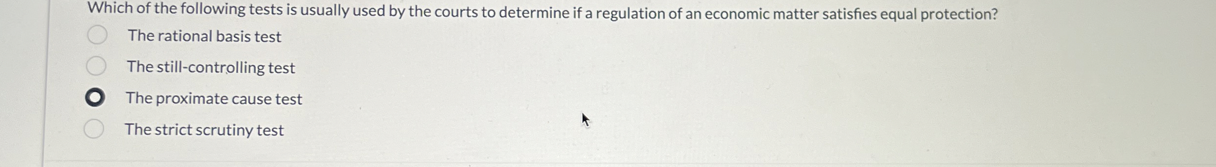 Solved Which of the following tests is usually used by the | Chegg.com