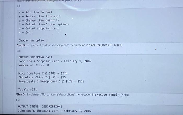 Solved Step 1: Extend the ItemToPurchase class to contain a | Chegg.com