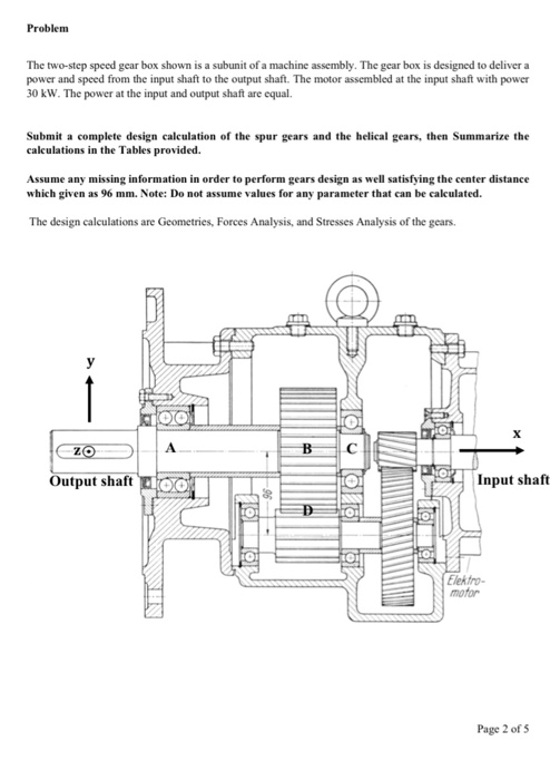 Solved The two-step speed gear box shown is a subunit of a | Chegg.com