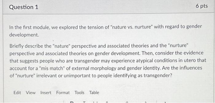 Solved In the first module, we explored the tension of | Chegg.com