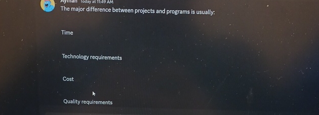 Solved Ayman lod5y at 11:49 ﻿AMThe major difference between | Chegg.com