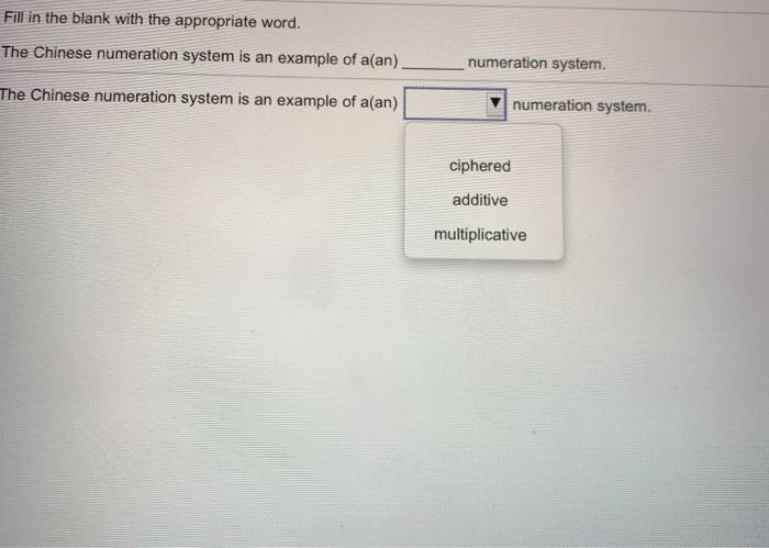 Solved Fill in the blank with the appropriate word. The | Chegg.com