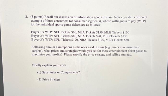 Solved (3) Comparison(4) Final Decision2. (5 points) Recall | Chegg.com