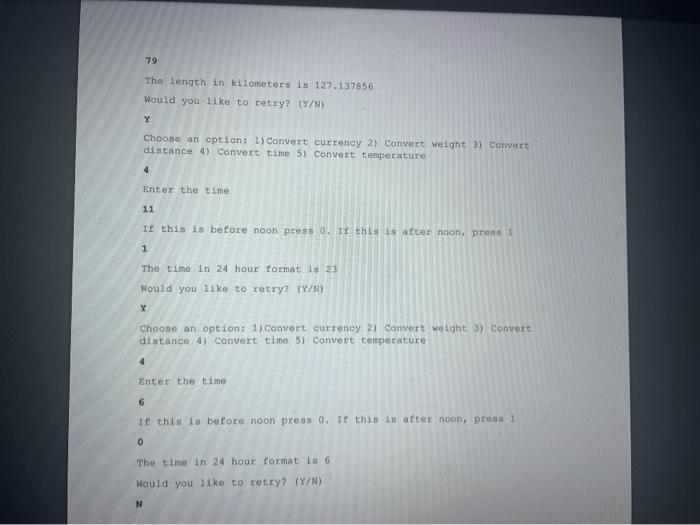 Solved Your program should ask the user to press 'Y' if | Chegg.com