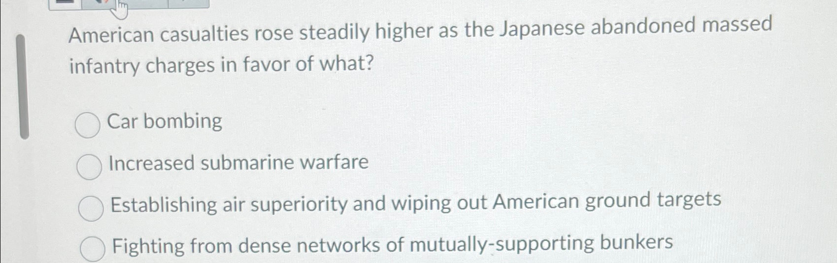 Solved American casualties rose steadily higher as the | Chegg.com