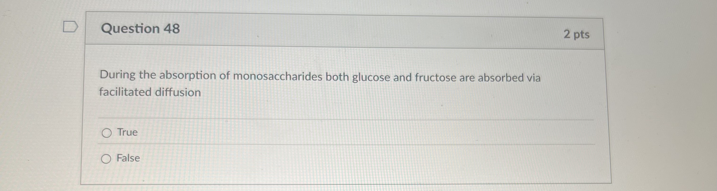 Solved Question 482 ﻿ptsDuring the absorption of | Chegg.com