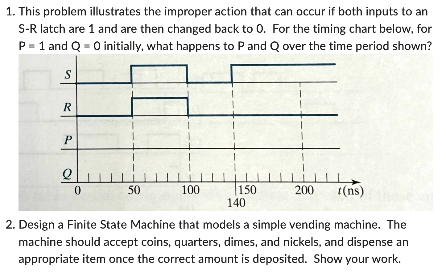 Solved 1.This problem illustrates the improper action that | Chegg.com