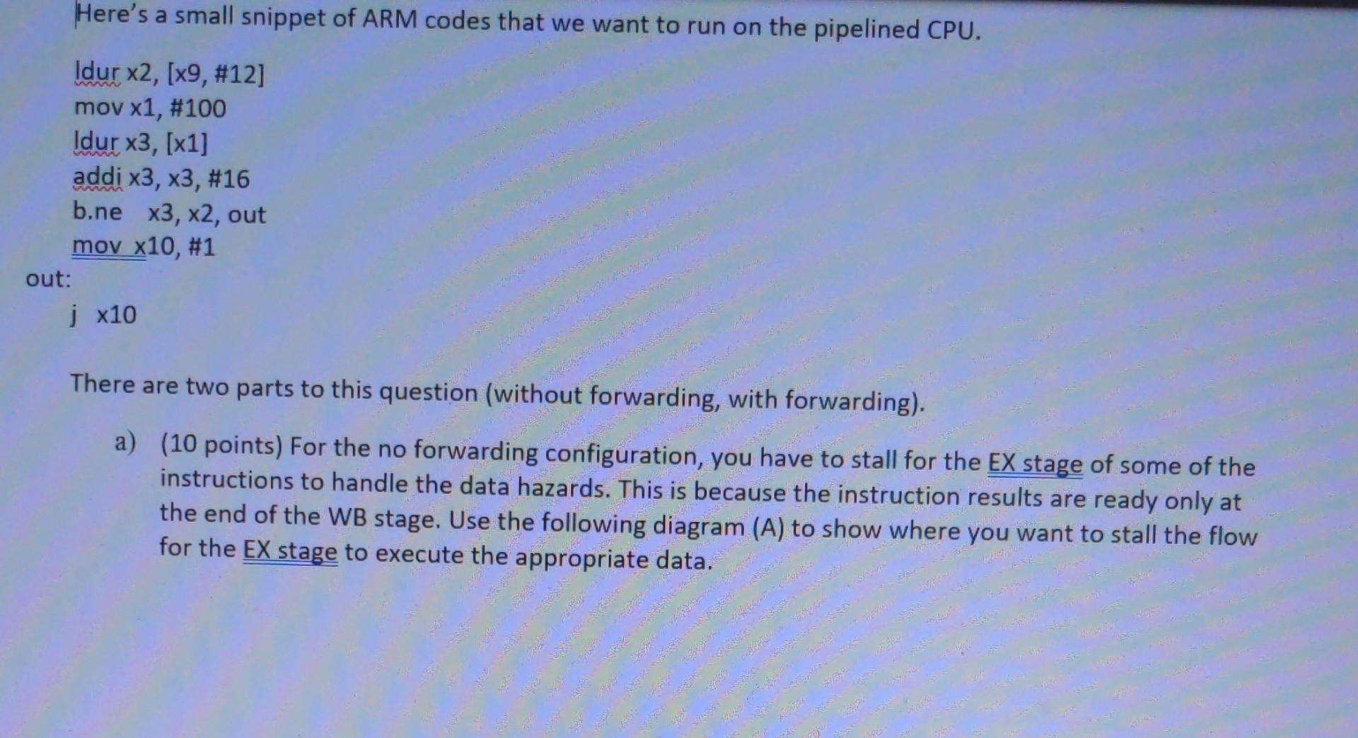 Solved Here's a small snippet of ARM codes that we want to | Chegg.com