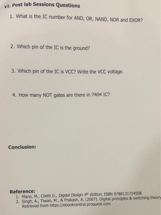 Solved Interpretation Page 4 of 5 VI. Post lab Sessions | Chegg.com