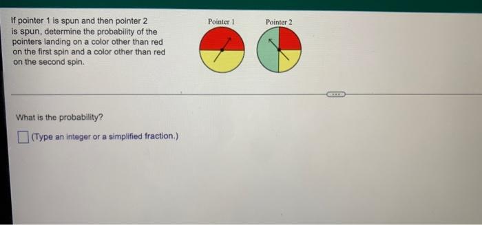 Solved Pointer 1 Pointer 2 If pointer 1 is spun and then | Chegg.com