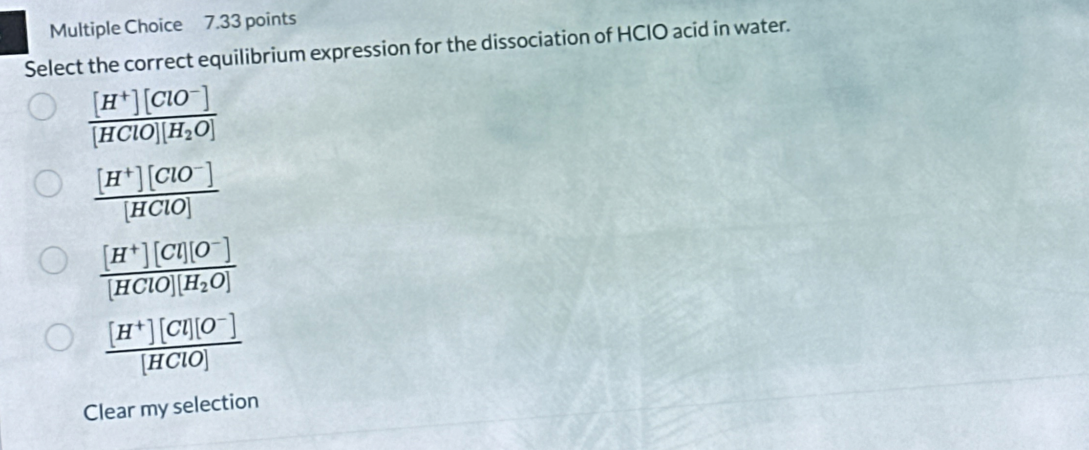 Solved Multiple Choice 7.33 ﻿pointsSelect the correct | Chegg.com