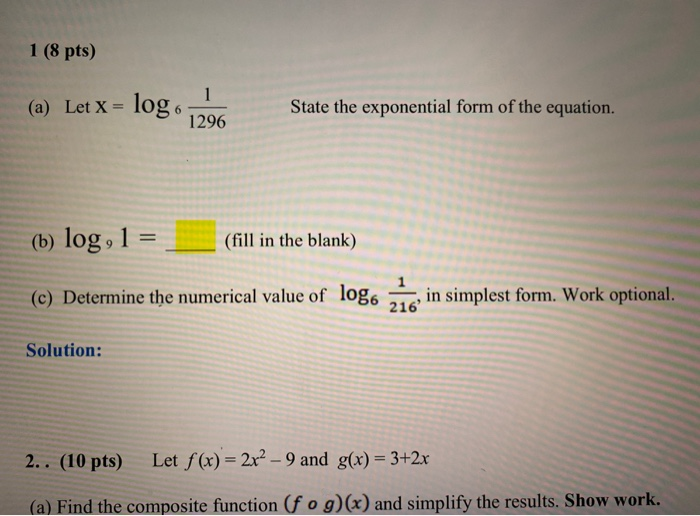 Simple Exponential Form
