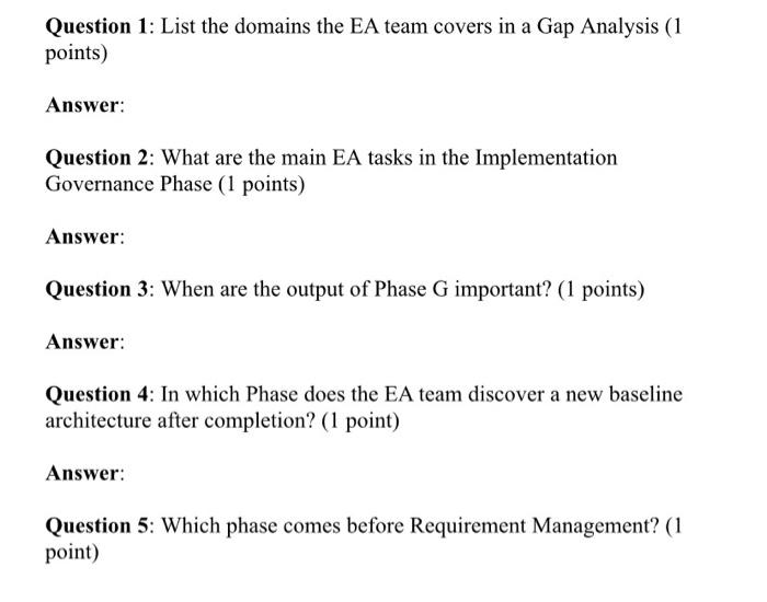 Solved Please solve all the questions using the enterprise | Chegg.com