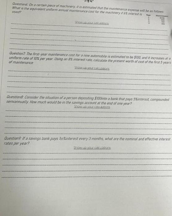 Solved Trainee's nome.. Engineering Economy Academic Number | Chegg.com