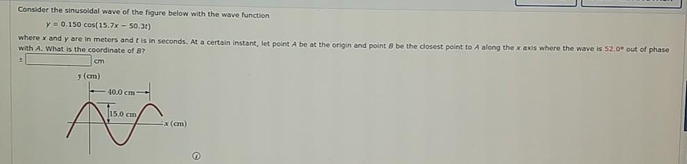 Solved A sinusoidal wave is traveling along a rope. The | Chegg.com
