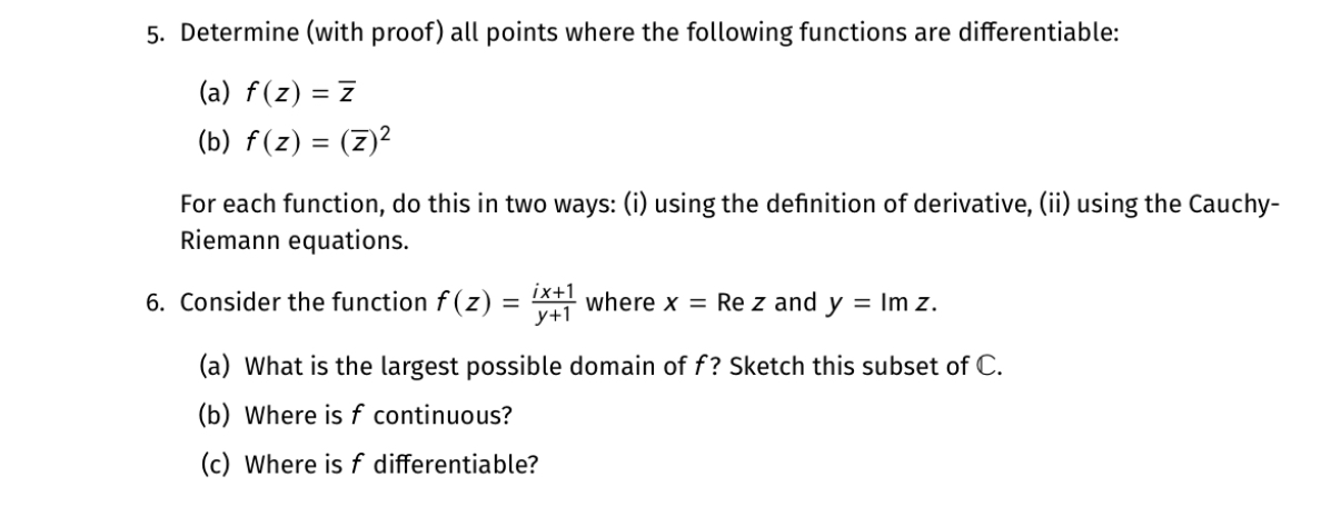 Determine (with proof) ﻿all points where the | Chegg.com