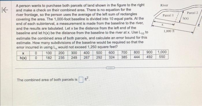 Solved A person wants to purchase both parcels of land shown | Chegg.com
