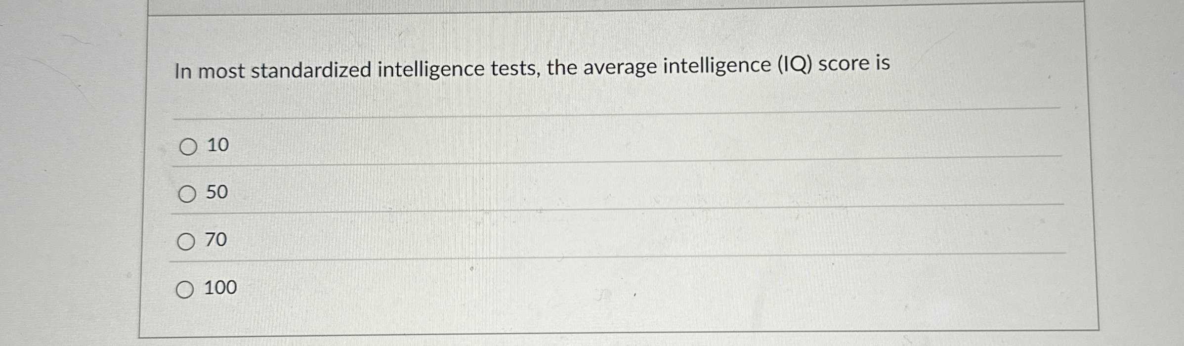 Solved In most standardized intelligence tests, the average | Chegg.com