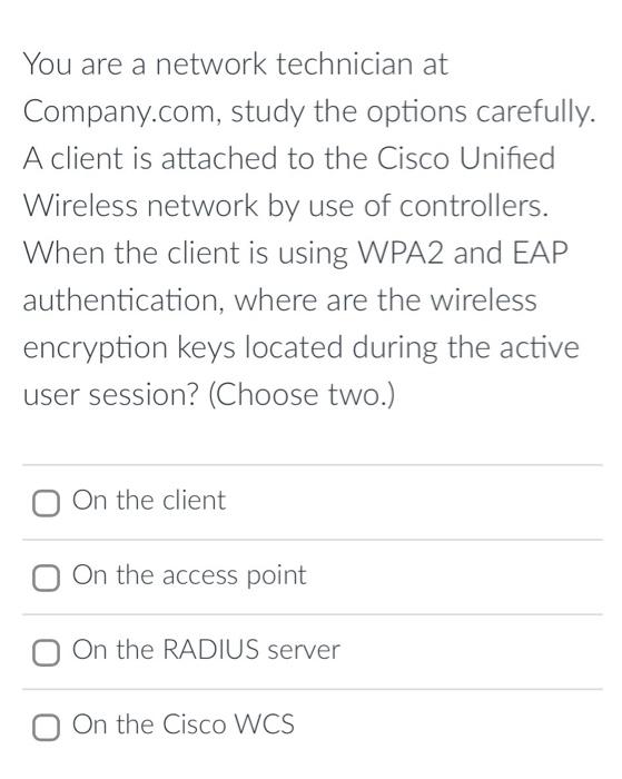 Solved 802.1X defined which three roles? (Choose three.) | Chegg.com