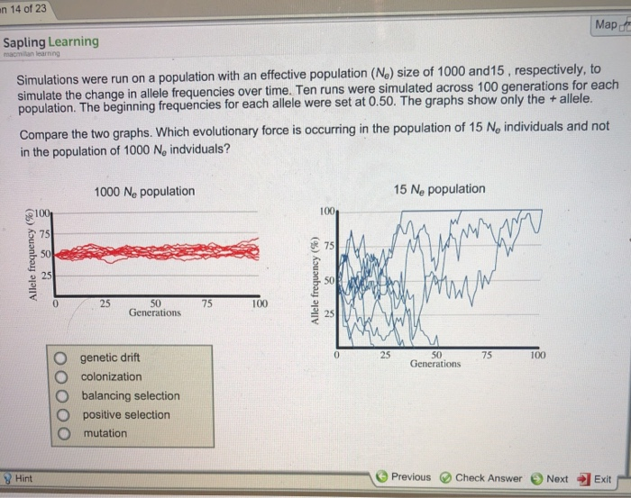 Solved: 14 Ol 23 Sapling Learning Mapo Simulations Were Ru... | Chegg.com