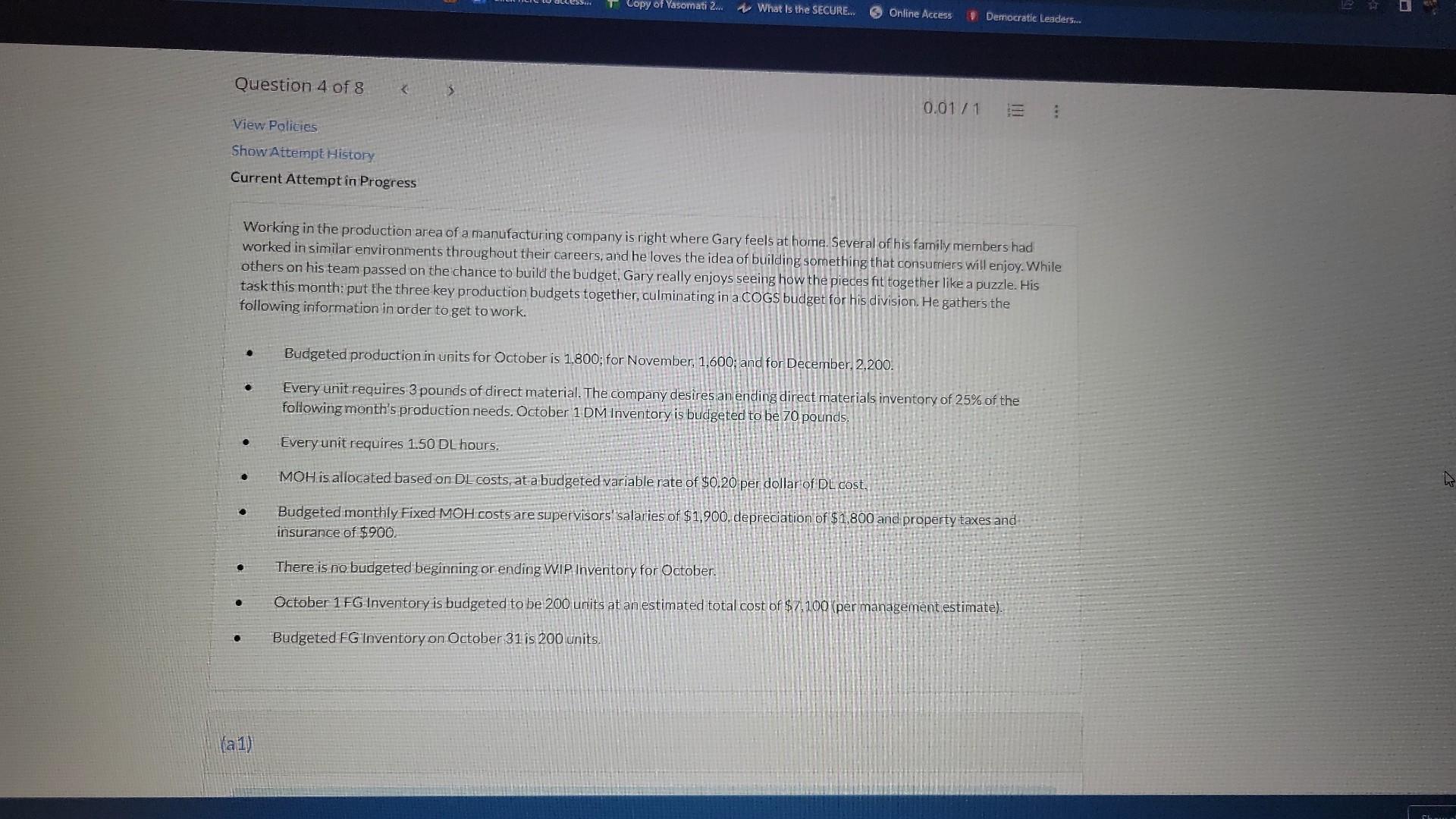 Solved prepare a Dm purchases of budget for the month of | Chegg.com
