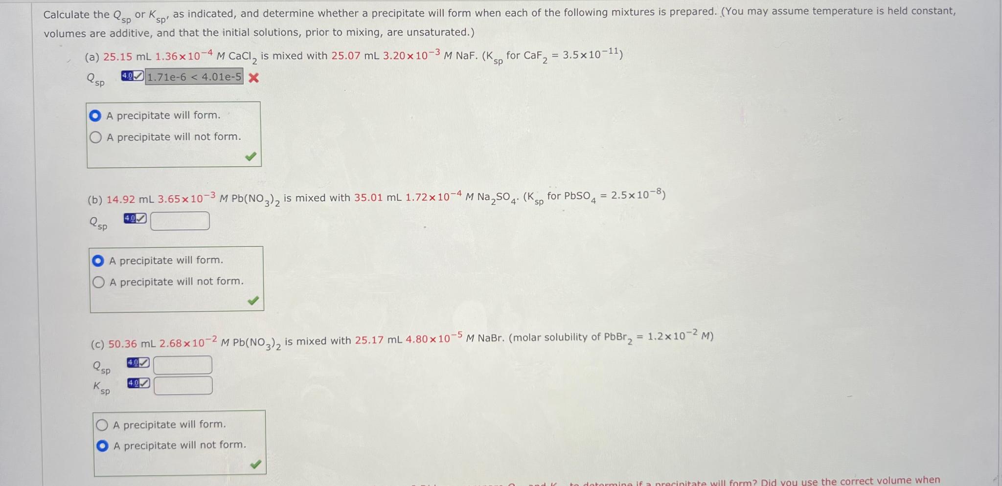 Solved volumes are additive, and that the initial solutions, | Chegg.com