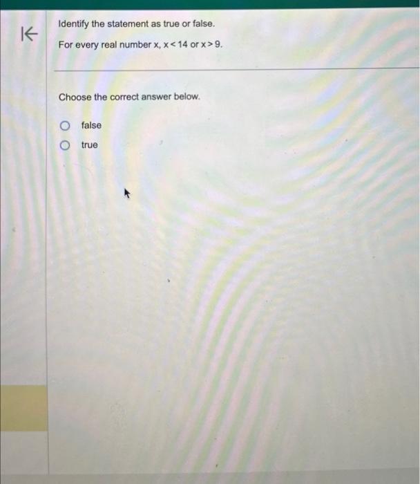 Solved Identify the statement as true or false. For every | Chegg.com