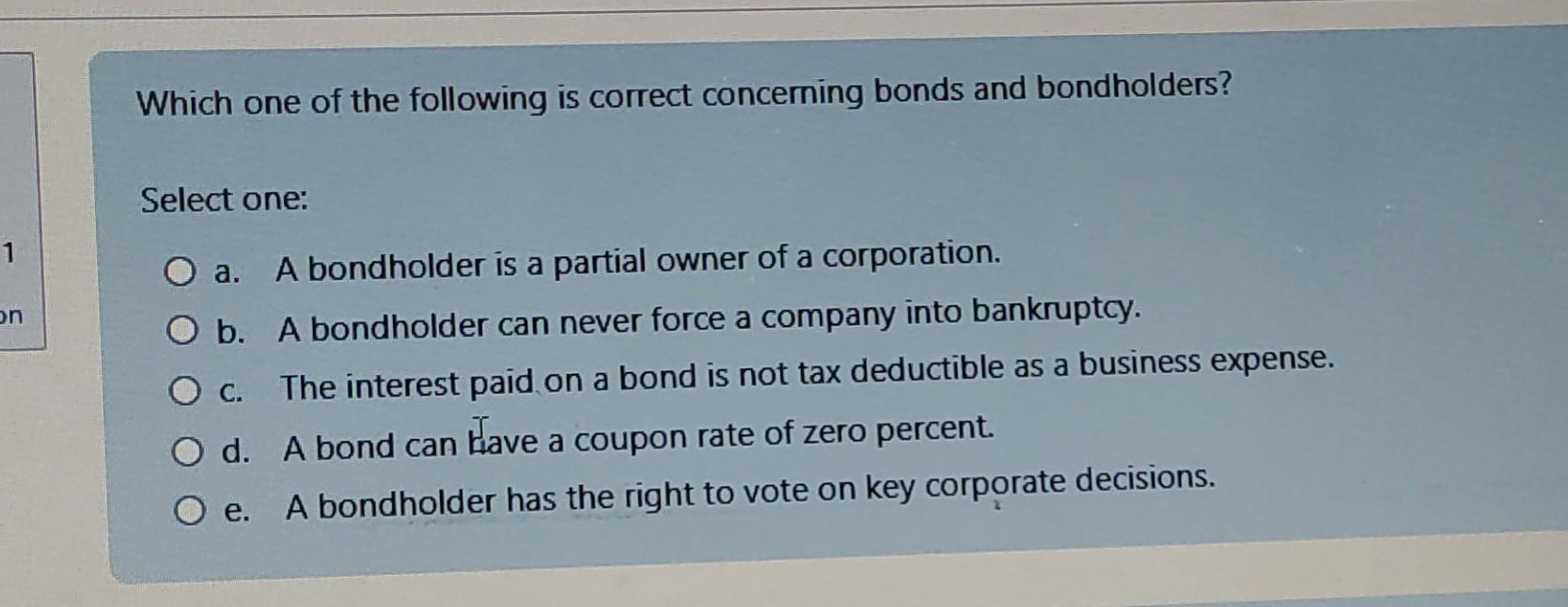 Solved Which one of the following is correct concerning | Chegg.com