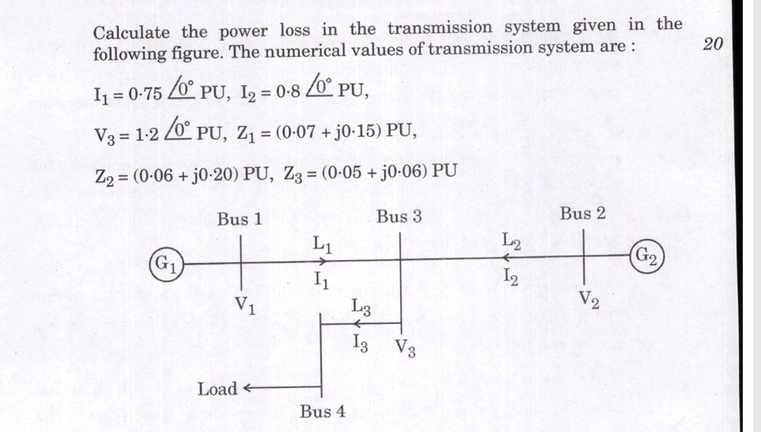 Solved Calculate the power loss in the transmission system | Chegg.com