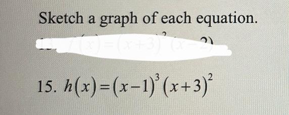 Solved Sketch a graph of each equation. 15. | Chegg.com