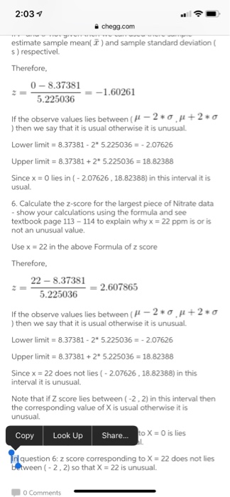 2:03 chegg.com estimate sample mean) and sample | Chegg.com