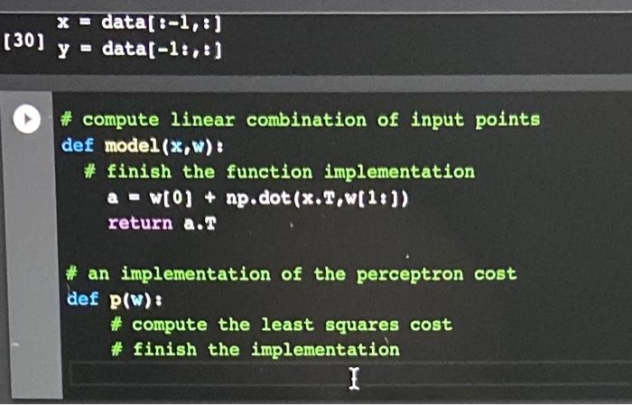 Solved finish the def p(w). should only require 2 linea of | Chegg.com