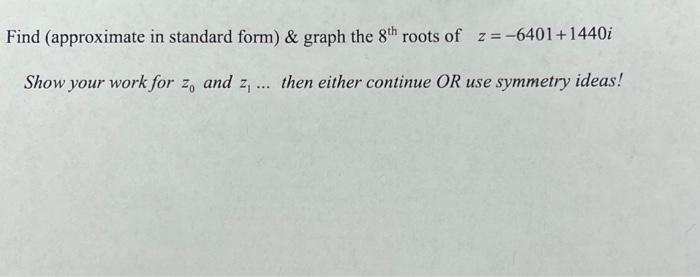 Solved Find (approximate in standard form) \& graph the 8th | Chegg.com
