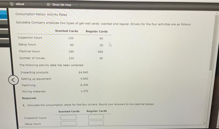 Solved eBook Show Me How Consumption Ratios; Activity Rates | Chegg.com