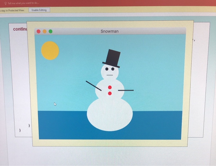 Solved how do i add an identical snowman to the right of | Chegg.com