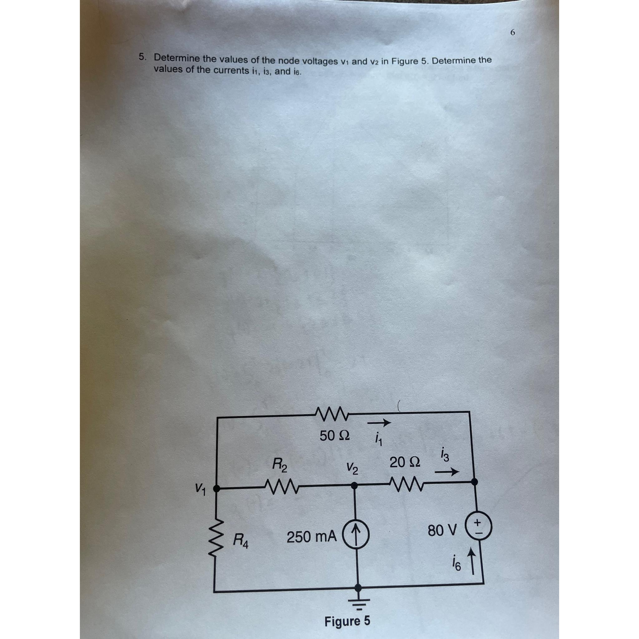 Solved Determine the values of the node voltages v1 ﻿and v2 | Chegg.com
