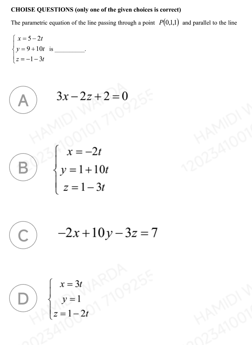 Solved CHOISE QUESTIONS (only one of the given choices is | Chegg.com