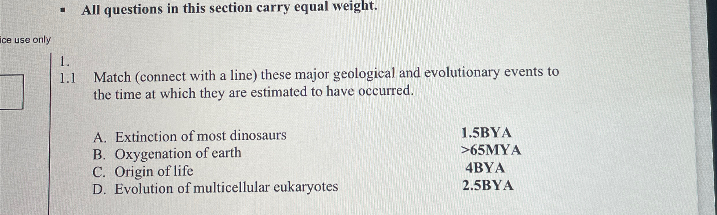 Solved All questions in this section carry equal weight.ce | Chegg.com