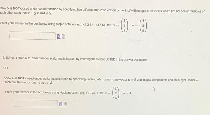 Solved Let 3 have the usual componentwise vector space | Chegg.com