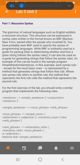 Solved Lab 3 Unit 2 Part 1: Recursive Syntax The grammar of | Chegg.com