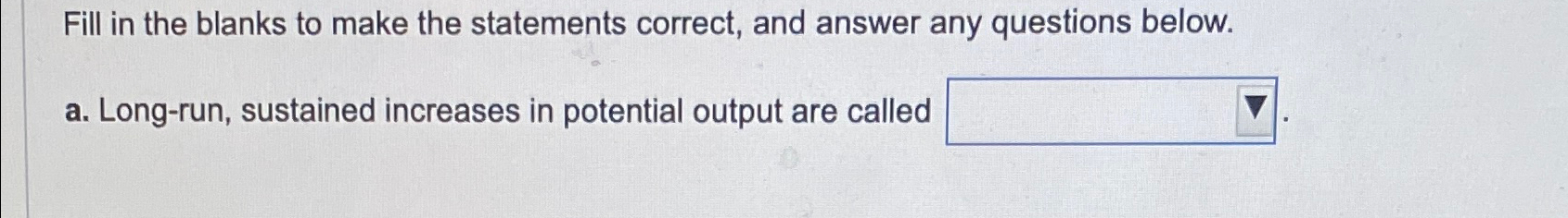 Solved Fill in the blanks to make the statements correct, | Chegg.com