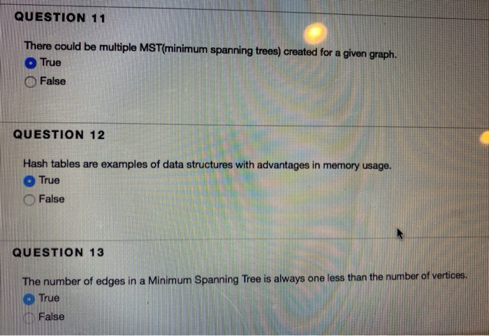 Solved QUESTION 11 There could be multiple MST(minimum | Chegg.com